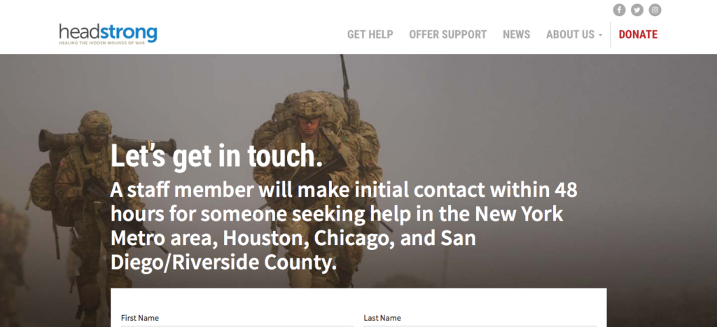 The Headstrong Project: Free Mental Health Counseling for Veterans ...